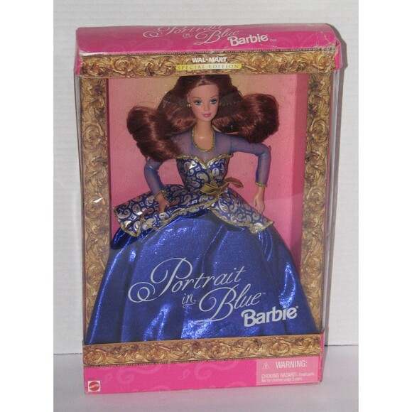 Mattel | Toys | Vintage Mattel 997 Portrait In Blue Barbie Doll Walmart ...